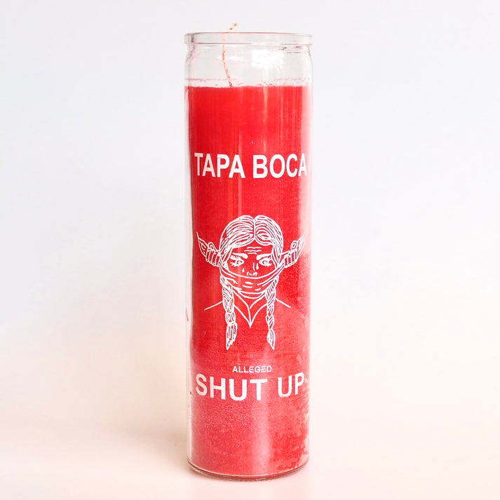 Shut Up Ritual Prayer Candle – Santa Sabina